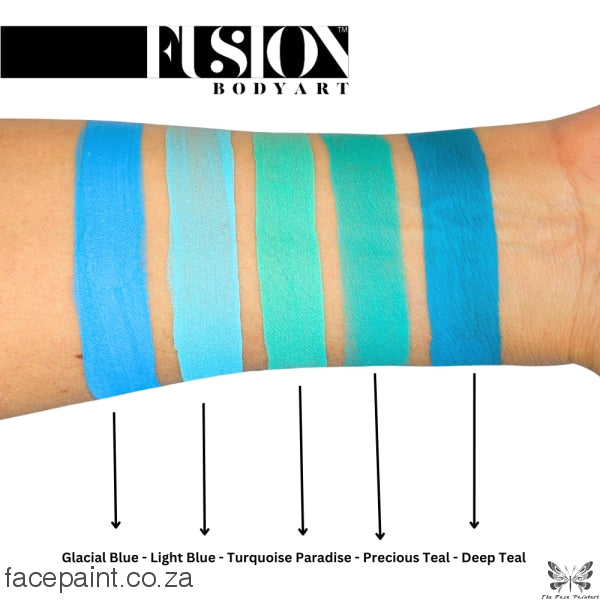 Fusion Face Paint Prime Precious Teal – The Face Painters South Africa