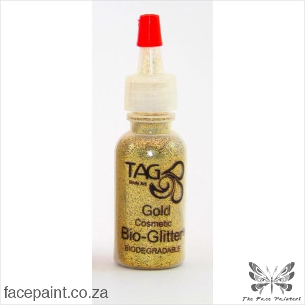 TAG Bio-glitter® Biodegradable Glitter Puffer Gold facepaint supplies ...